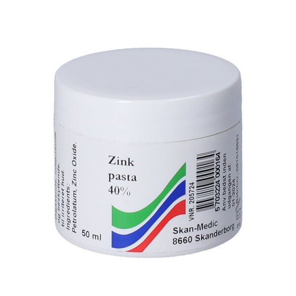 Zink Pasta 40 % SA 50 ml | Køb på DinApoteker.dk