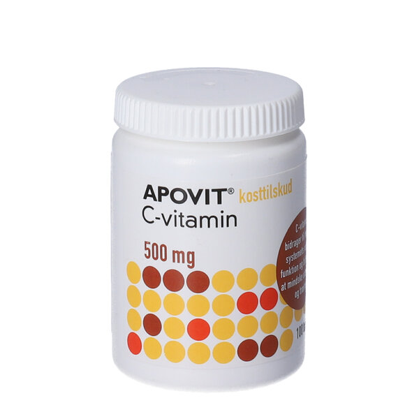 Apovit C-vitamin tabletter 100 stk. | Køb på DinApoteker.dk