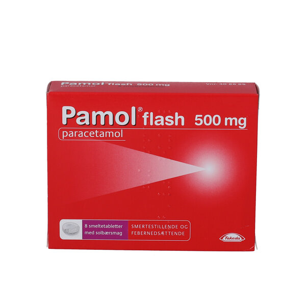 Pamol FLASH (500 mg) mod smerter 8 stk | Køb på DinApoteker.dk