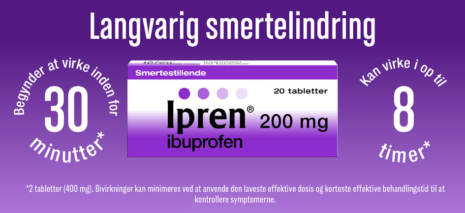 Ipren mod ledsmerter og hovedpine | Køb på DinApoteker.dk